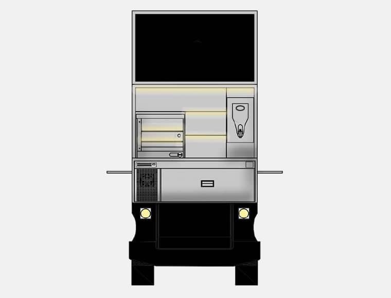 Eco Friendly Mobile Catering Vehicle Electric Vending Cart Solution ...